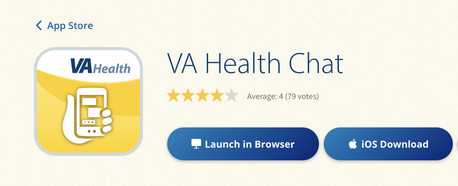 VA Health Chat App Connects Veterans With Non-Emergency Medical Help